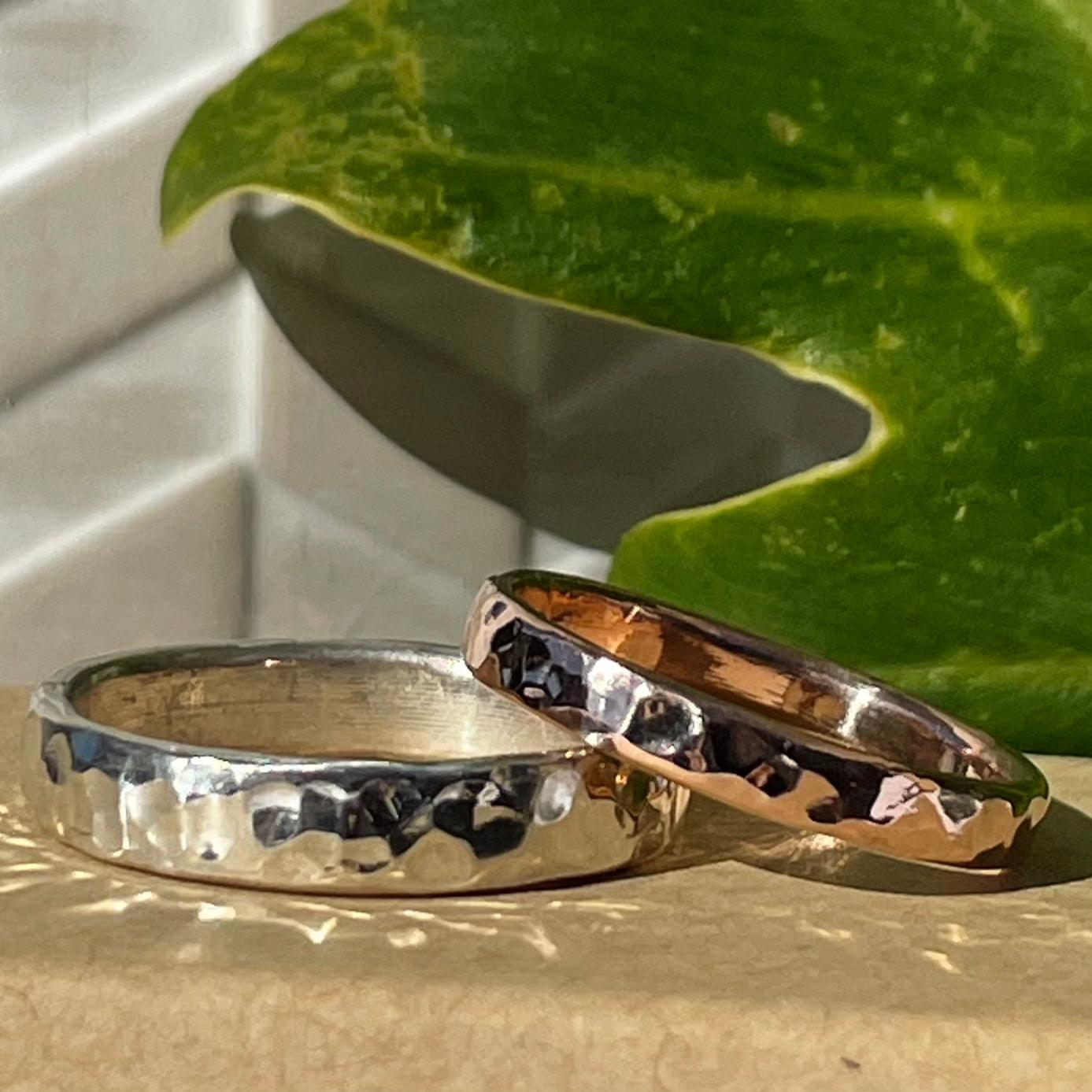 Rings made with cremation ash – Outside Sol